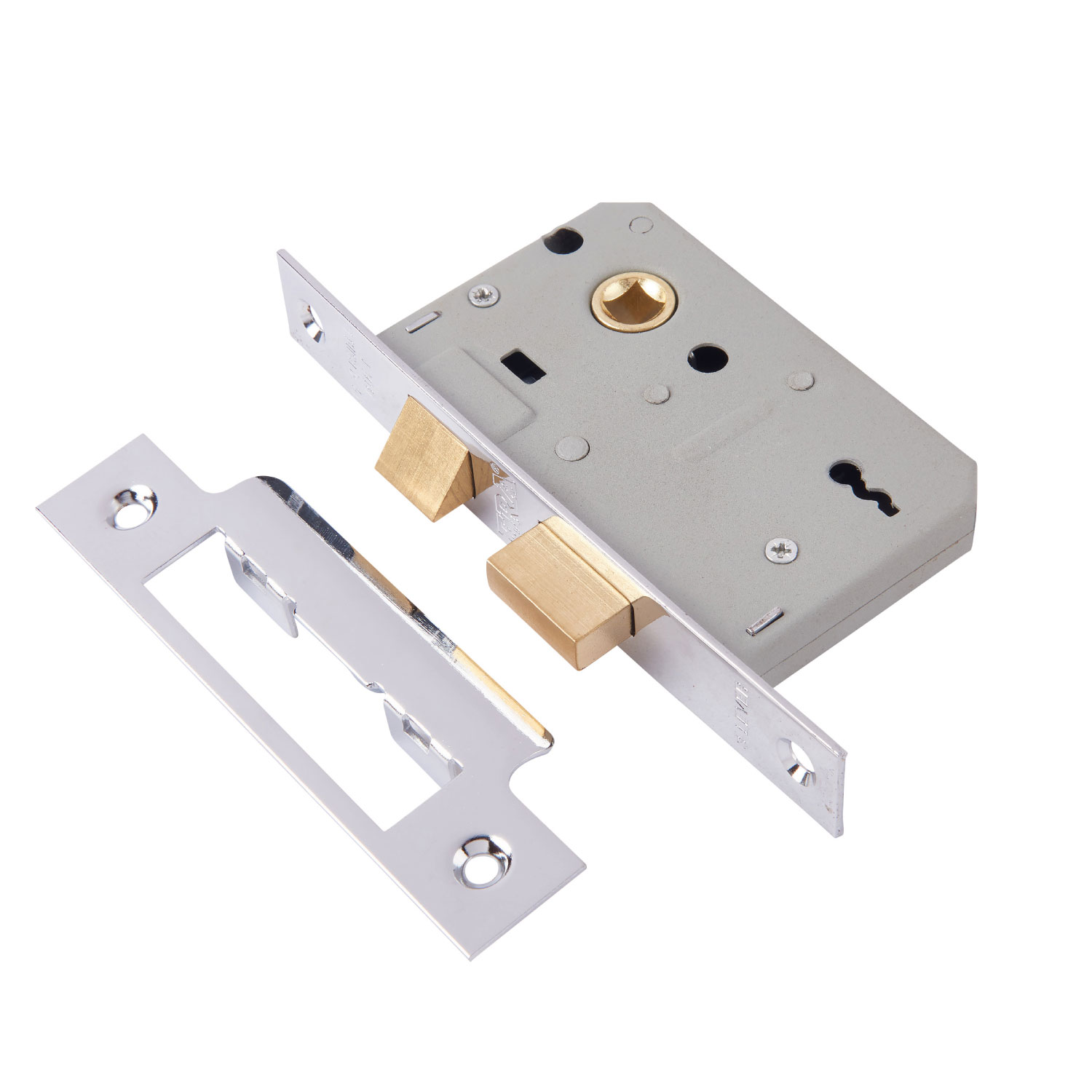 Key Operated Door Lock 3 Lever Mortice Sash Door Lock – 2.5 Inch Brass ...